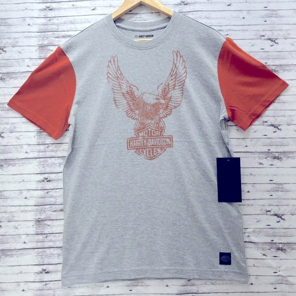 Harley-Davidson | Shirts | Nwt Men Harley Davidson Colorblock Tee ...